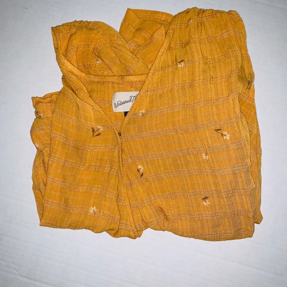 Universal Thread | Tops | Universal Thread Mustard Yellow Wrap Blouse ...